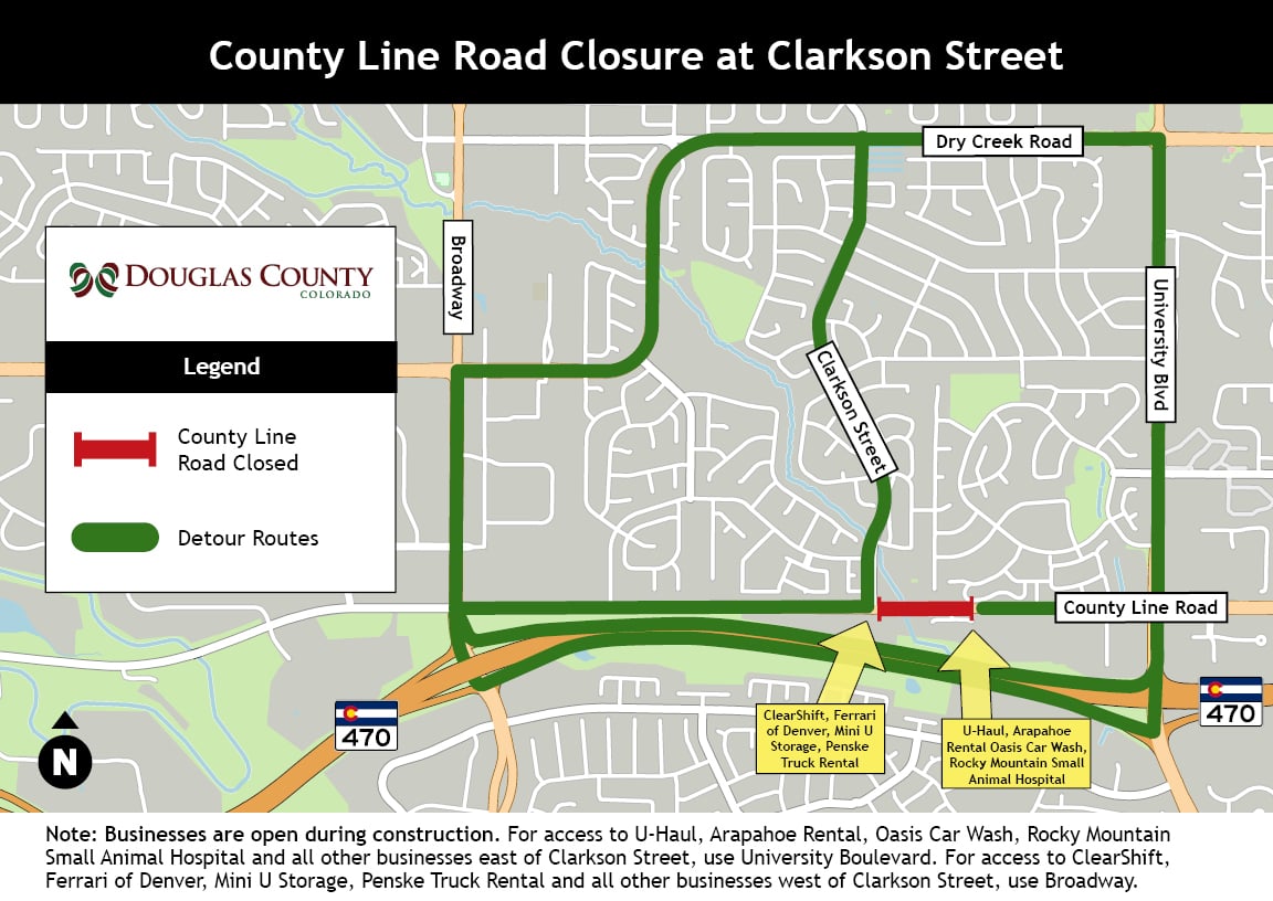 100-Day Closure on County Line Begins Jan. 6